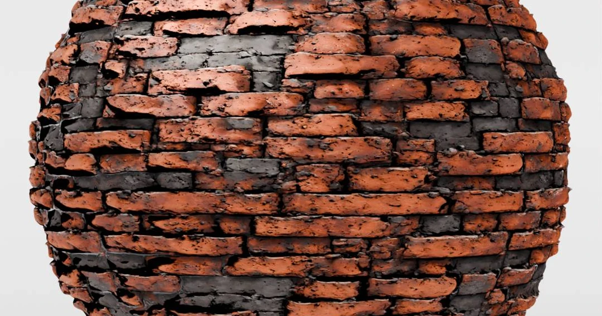 Brick 003 texture 2k PBR Tiled ORM